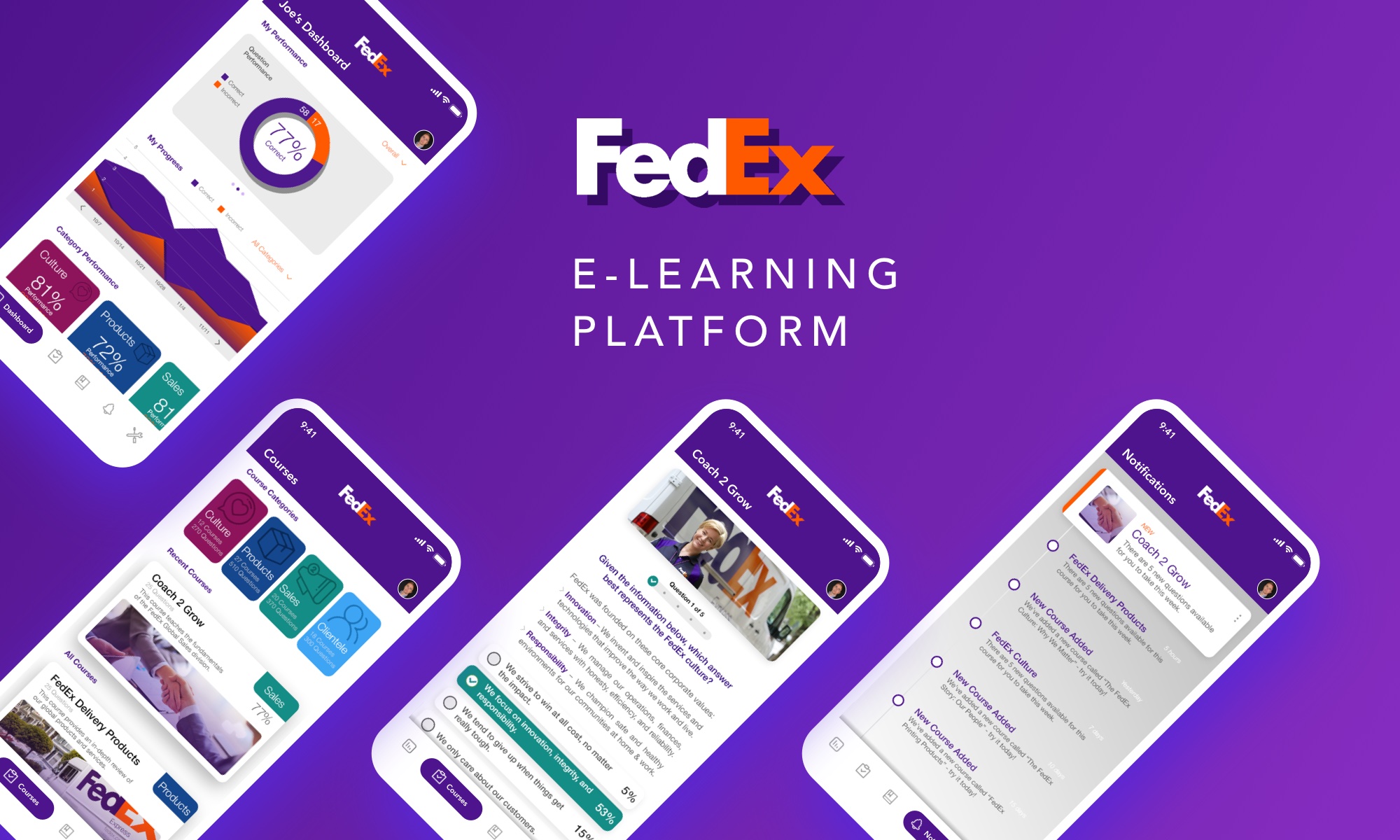 Portfolio: FedEx E-Learning Platform – DSRUPTR
